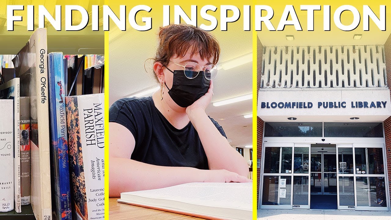 FINDING INSPIRATION: discovering art books at my public library - YouTube