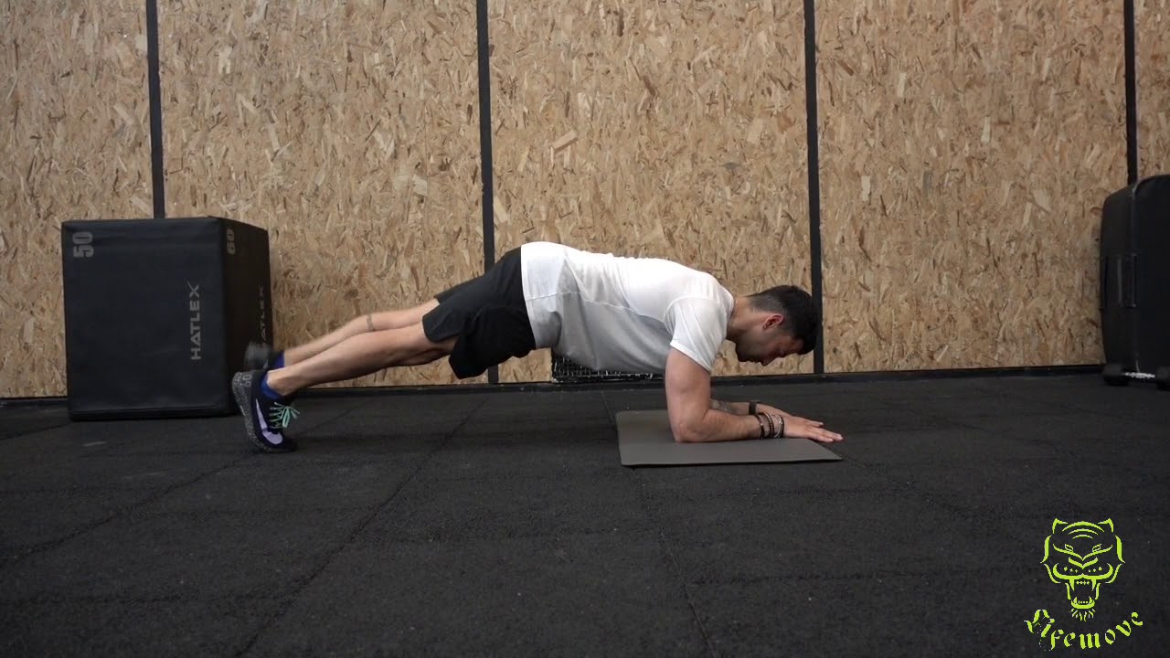 Plank con estensioni gamba tesa - YouTube