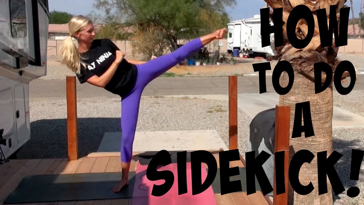 Karate for Kids: How to do a Sidekick | Ninja Life Kids Edition - YouTube