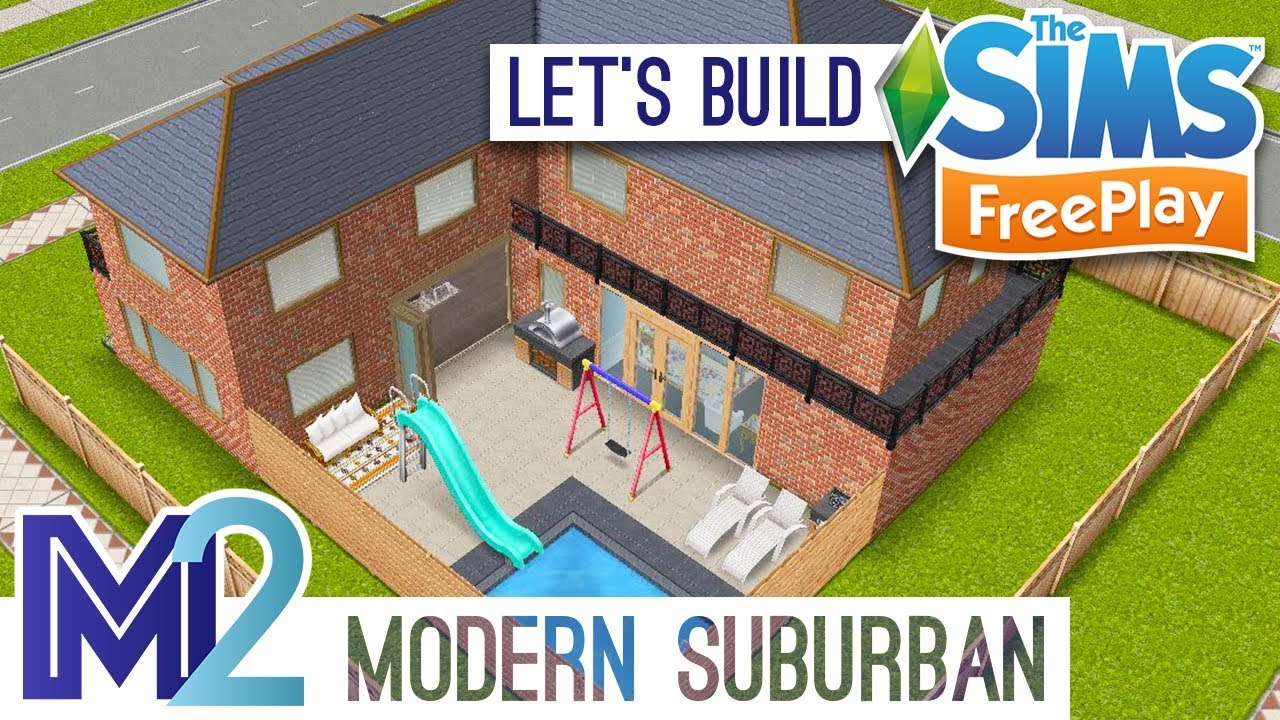 Sims FreePlay - Let's Build a Modern Suburban House (Live Build ...