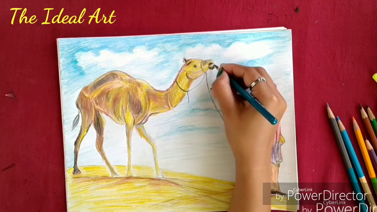 Desert Colored Pencil Drawing 26 Colored Pencil Drawing Landscape