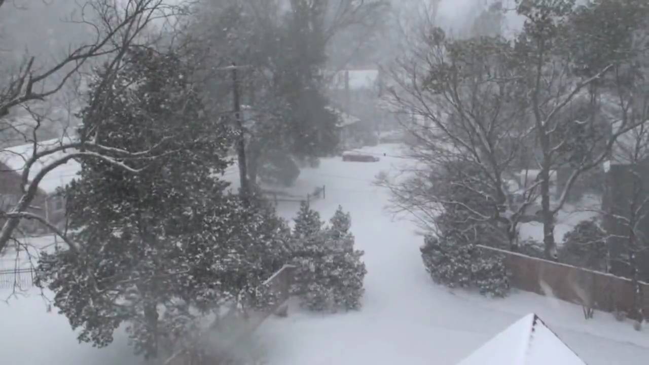 January 30 2010 Snow Storm in Norfolk Va Another Version - YouTube
