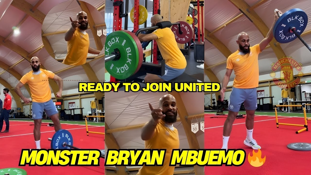 HIS A BEAST 🔥Bryan Mbuemo STORMS the Gym Ahead Of Joining Manchester ...