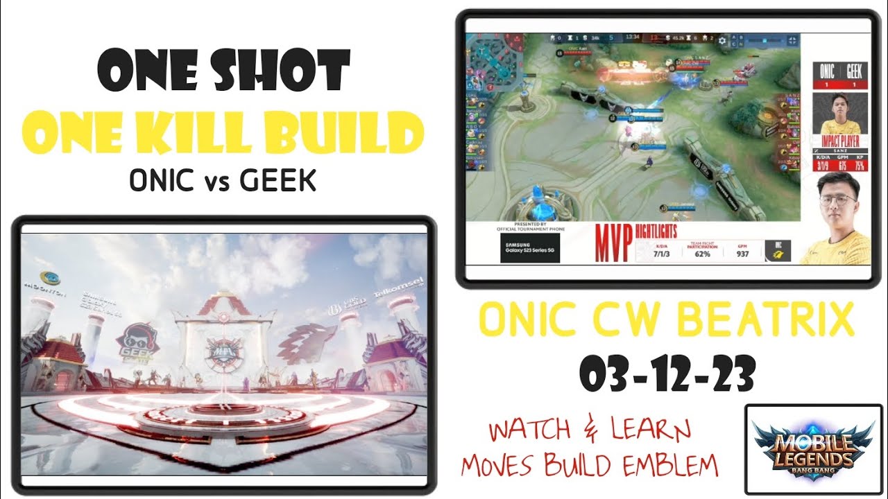 BEATRIX ONE SHOT ONE KILL BUILD BY CW OF ONIC MPL - YouTube