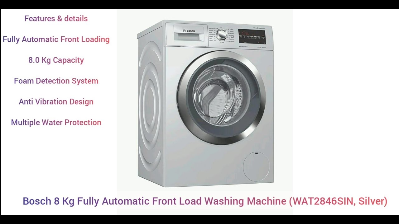 Bosch Demo Hindi 8 Kg Fully Automatic Front Load Washing Machine ...