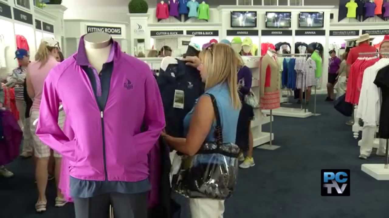 U.S. Open merchandise tent sales - YouTube