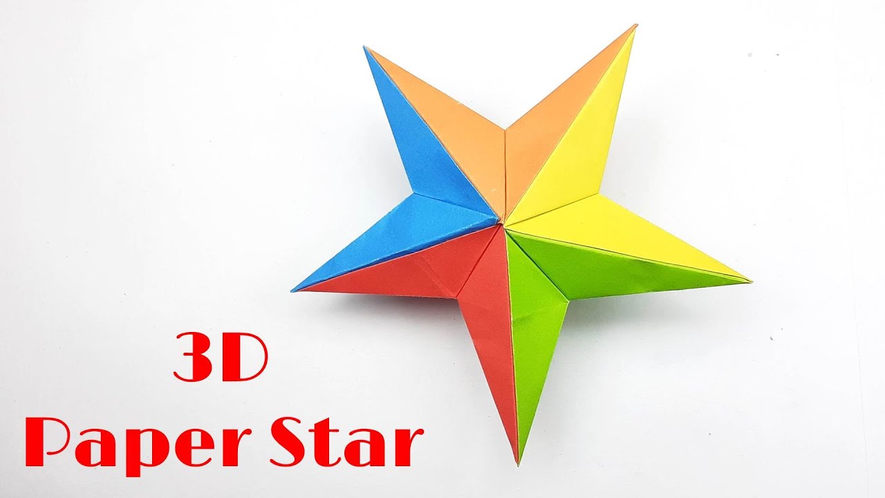 How To Make 3D Paper Star Step By Step 3D Paper Star Easy Paper how-to-make-3d-paper-star-step-by-step-3d-paper-star-easy-paper
