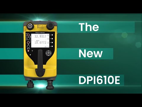 See the NEW Druck DPI610E Pressure Calibrator - YouTube
