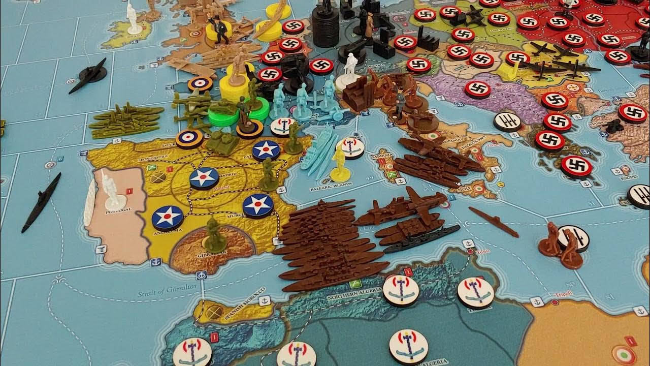 Historical Board Gaming Global War 1936 V3 Game 2 Turn 15 - YouTube