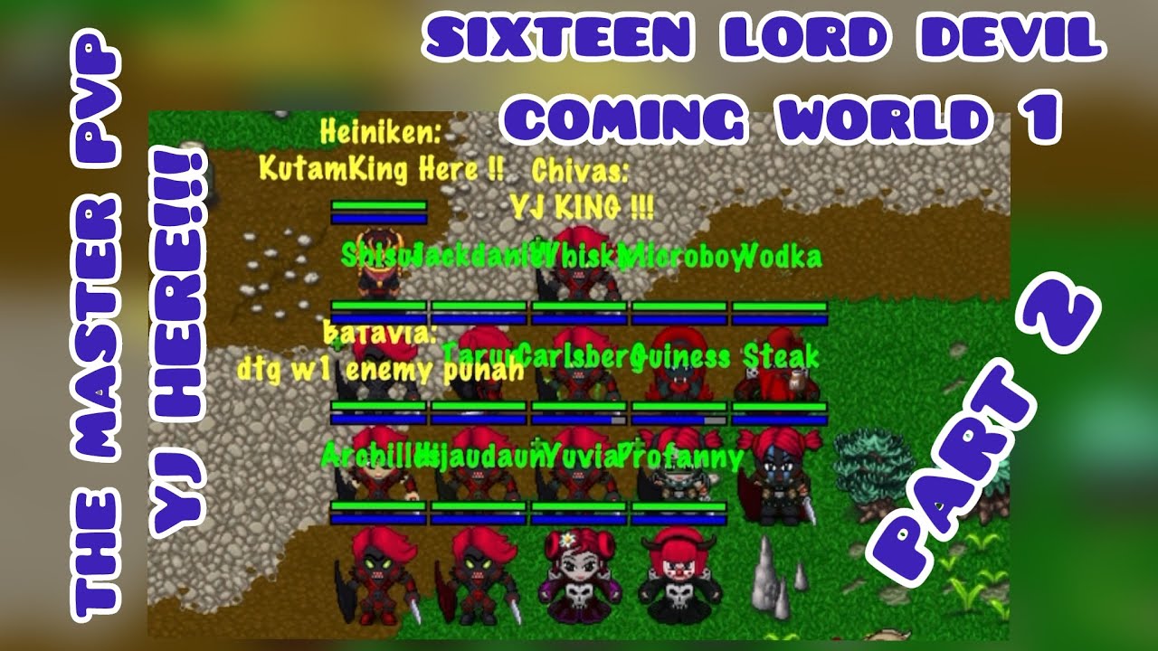 TibiaME • Sixteen LORD DEVIL coming • everyone crying • World 1 - YouTube