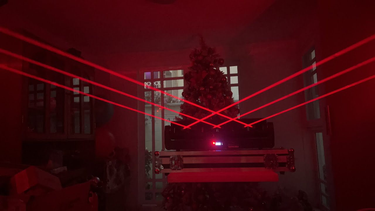 Barra laser Beam 6 Ojos Full Color RGB 🔴🟢🔵 En Case - YouTube