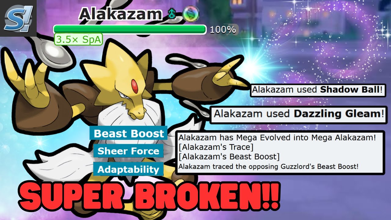 BEAST BOOST MEGA ALAKAZAM IS SO BROKEN!! - POKEMON SHOWDOWN - YouTube
