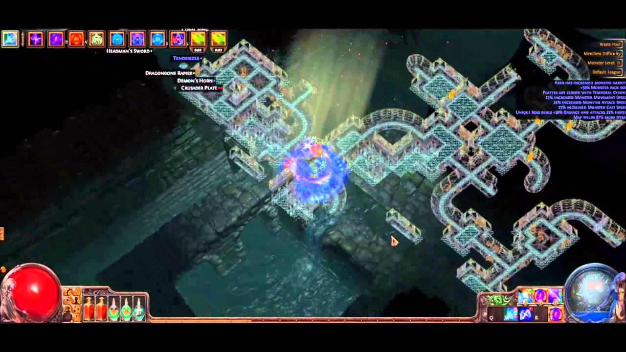 POE: Crit Archer Shadow 72 Waste Pool - YouTube