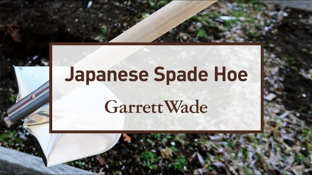 Japanese Spade Hoe Gardening Tool Demonstration - YouTube