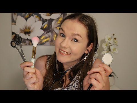 ASMR All-in-one! (Rollenspiel als Sekretärin, Ärztin, Friseurin & Lehrerin)