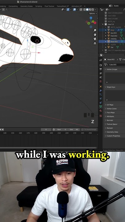 How to Properly Join Objects Without Renaming - making 3d game character in Blender - 3.5 Raz ...
