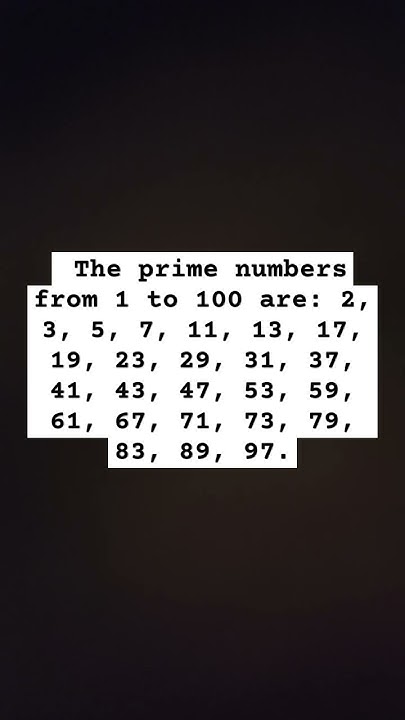 examples of prime number #primenumbers - YouTube