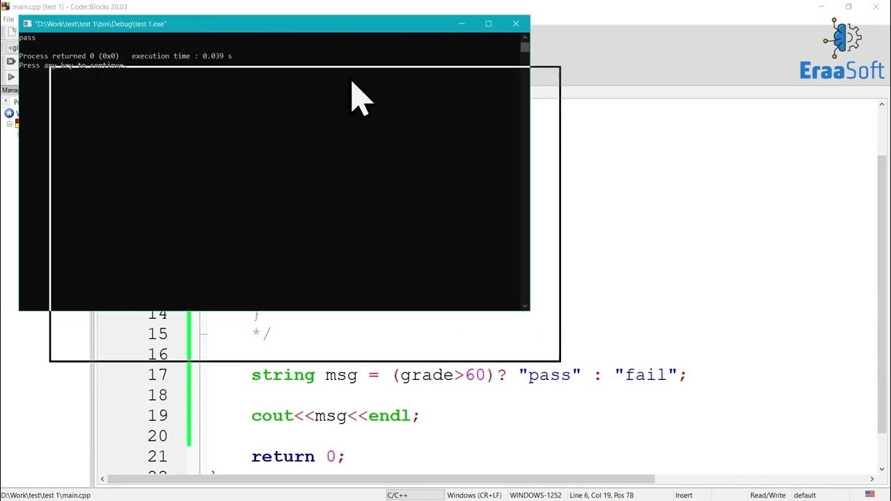C++ course for beginners | Ternary Operator | 23 - YouTube