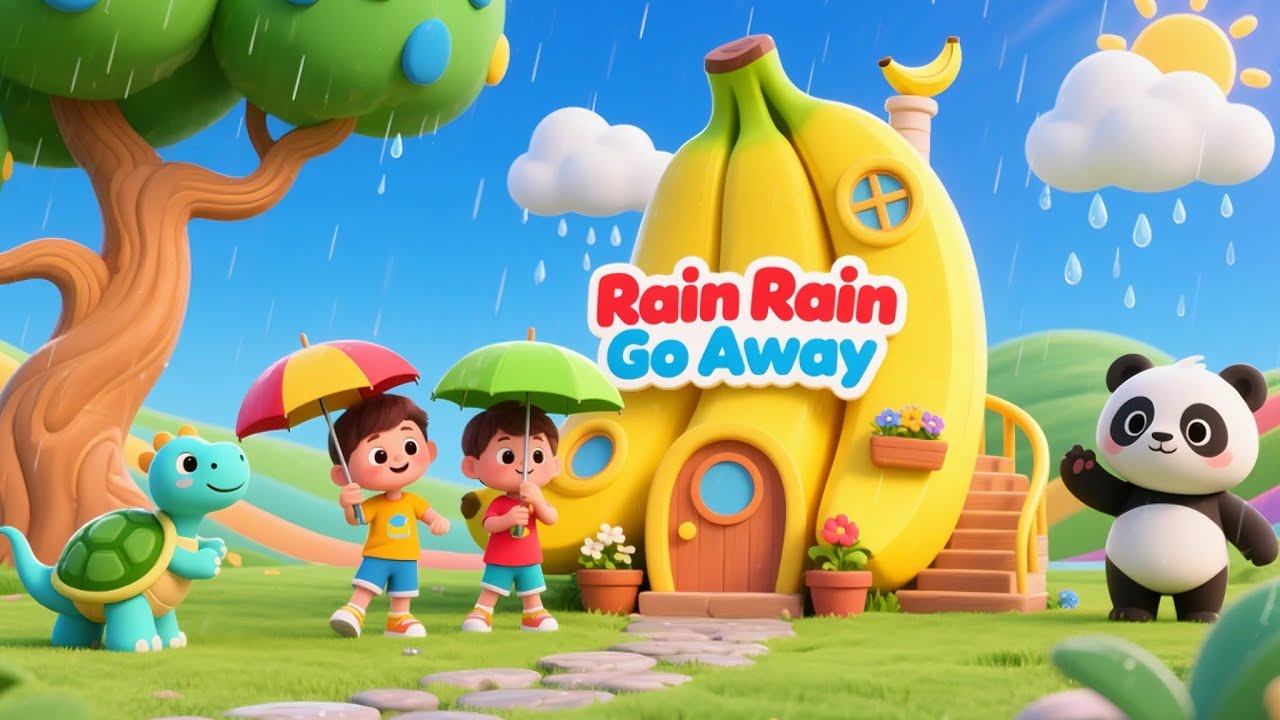 RAIN RAIN GO AWAY - Nursery Rhymes & Kids Songs | JoyJoy Songs - YouTube