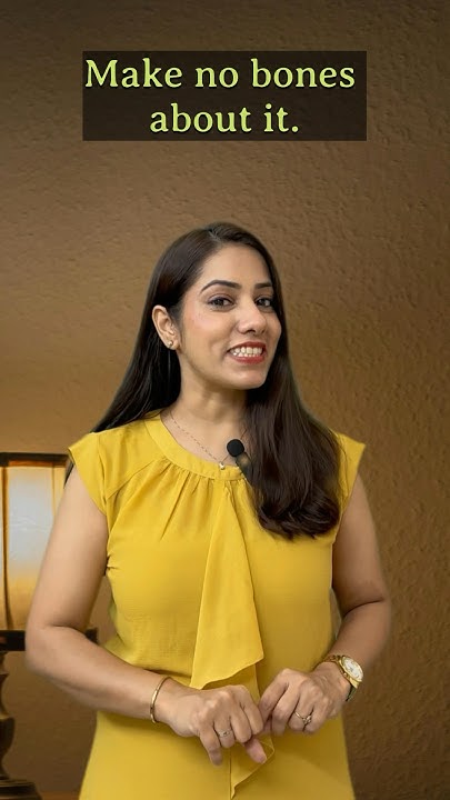 Idioms and expressions | make no bones about it #shorts #english # ...