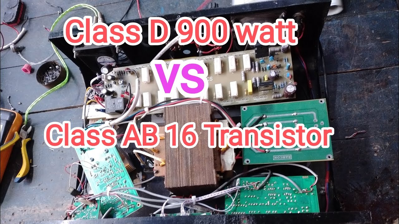 Class D 900 watt VS Class AB 16 Transistor #amplifier #class D - YouTube