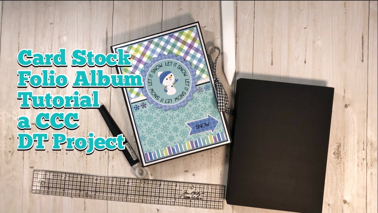 Winter Card stock Folio TUTORIAL a CCC DT Project 2024 | Doodlebug Snow ...