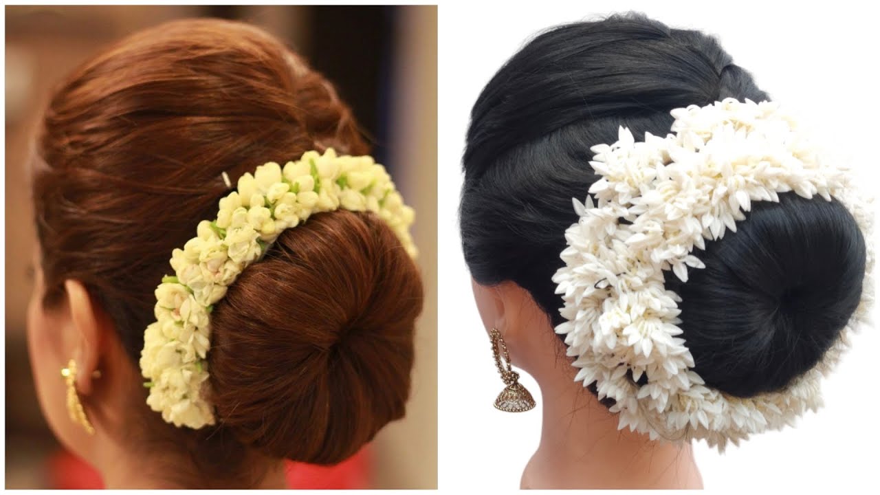 simple and easy gajra hairstyle for bridal | wedding hairstyle for ...