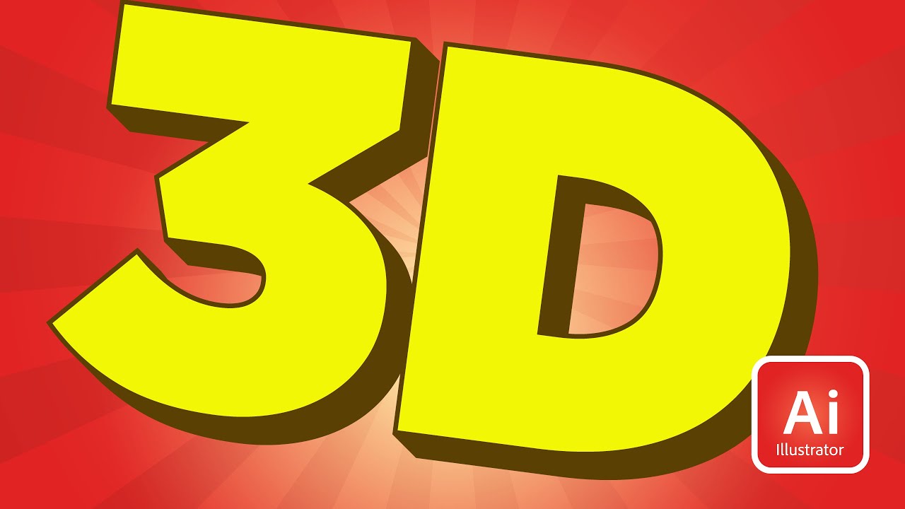 Adobe Illustrator 3D Text Tutorial YouTube Adobe Illustrator 3D Text Tutorial YouTube