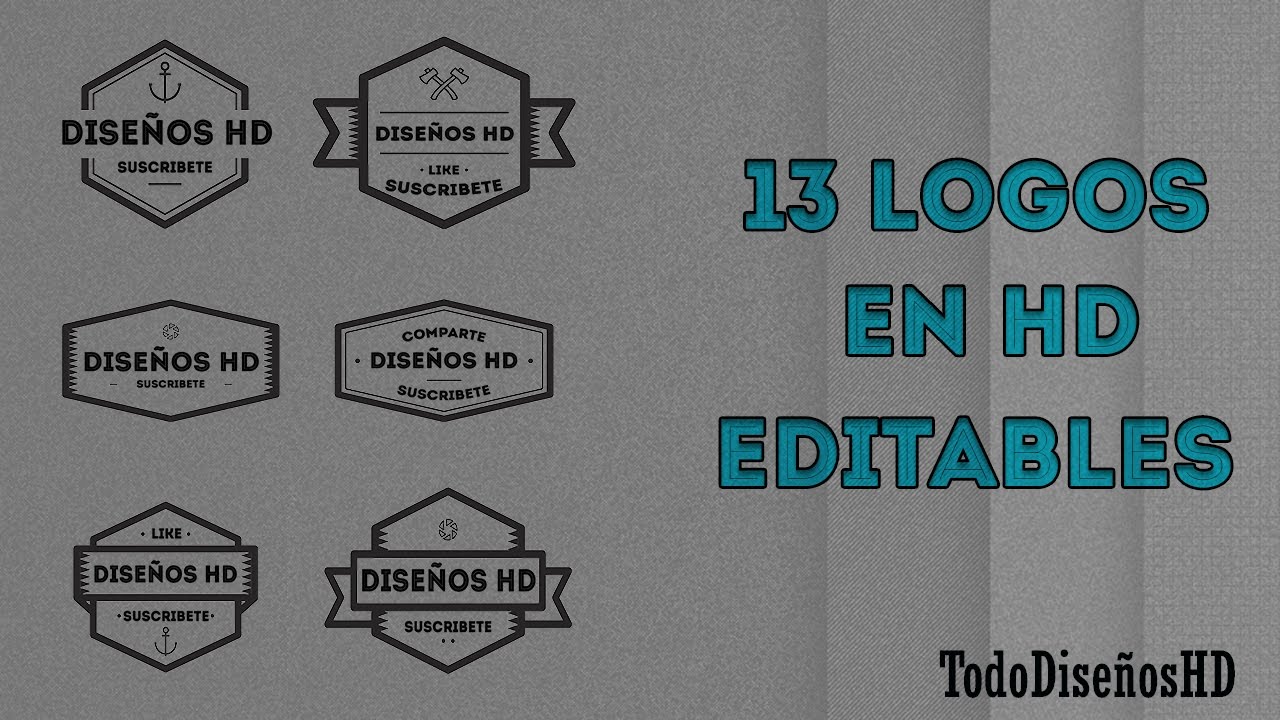 Logos profesionales y editables en alta resolución gratis - YouTube