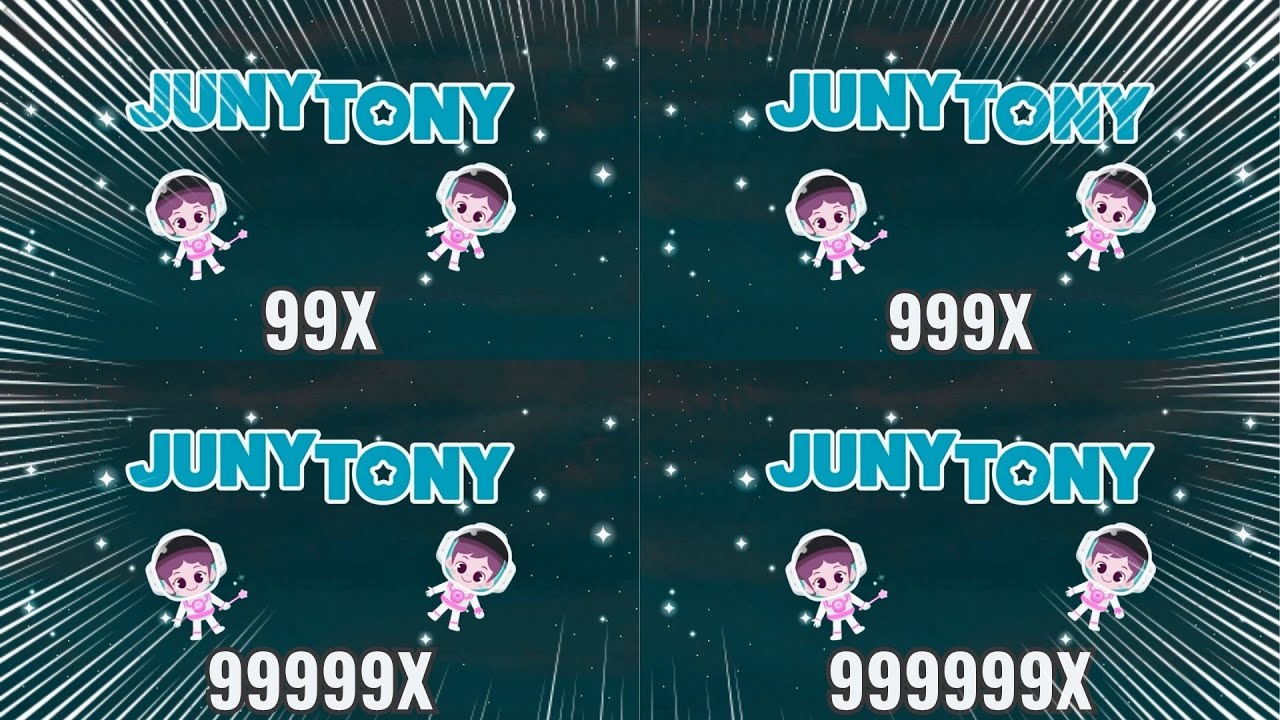 Junytony Logo Getting 999999X Speed Part 2 - YouTube