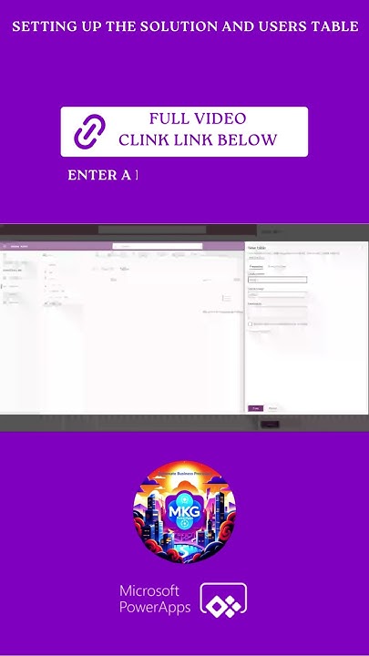 2. Creating users DataVerse table - YouTube