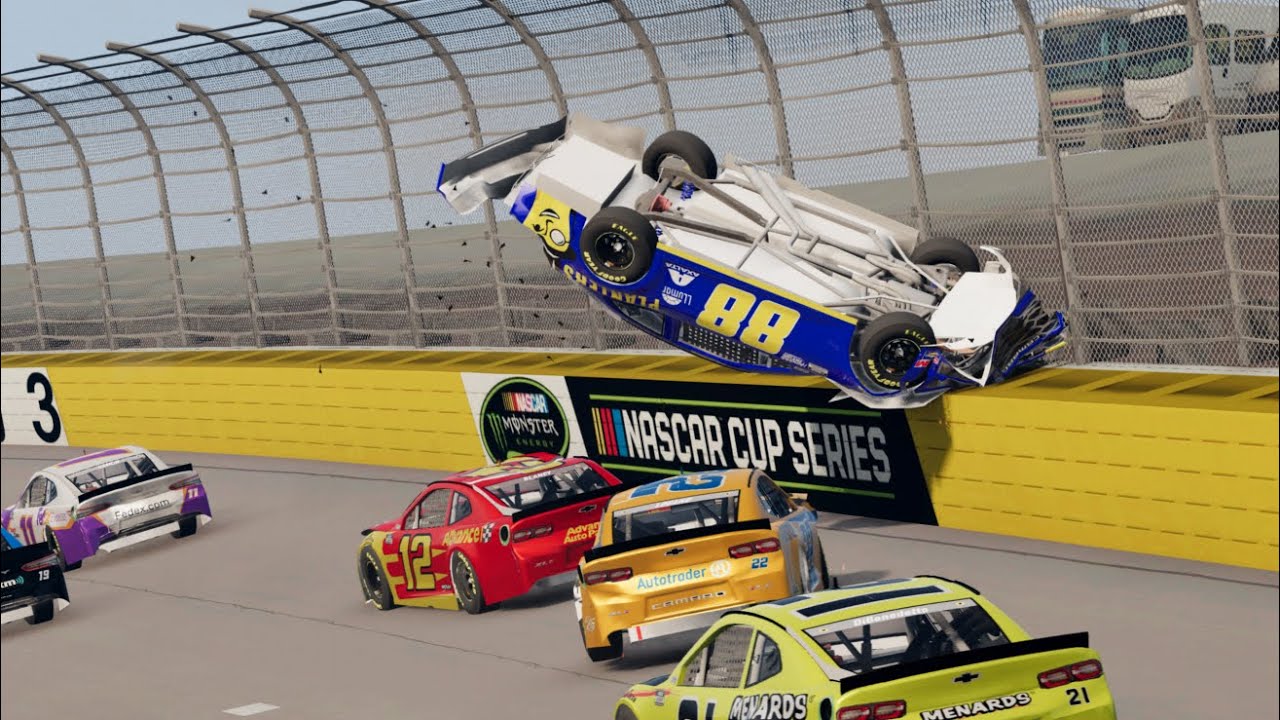 Alex Bowman Terrifying Crash (2020 Las Vegas) - YouTube