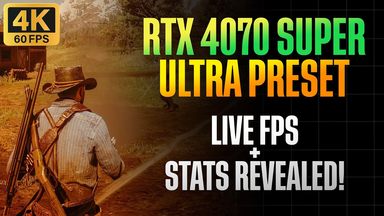 RDR2 Ultra Graphics | Real-Time FPS, GPU & CPU Usage | RTX 4070 Super | V-Sync ON - YouTube