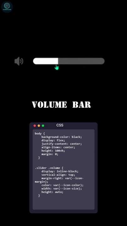 Volume Bar.#techszdeveloper#coding#webcoding#programminglanguage#csstricks#python#webcode# ...