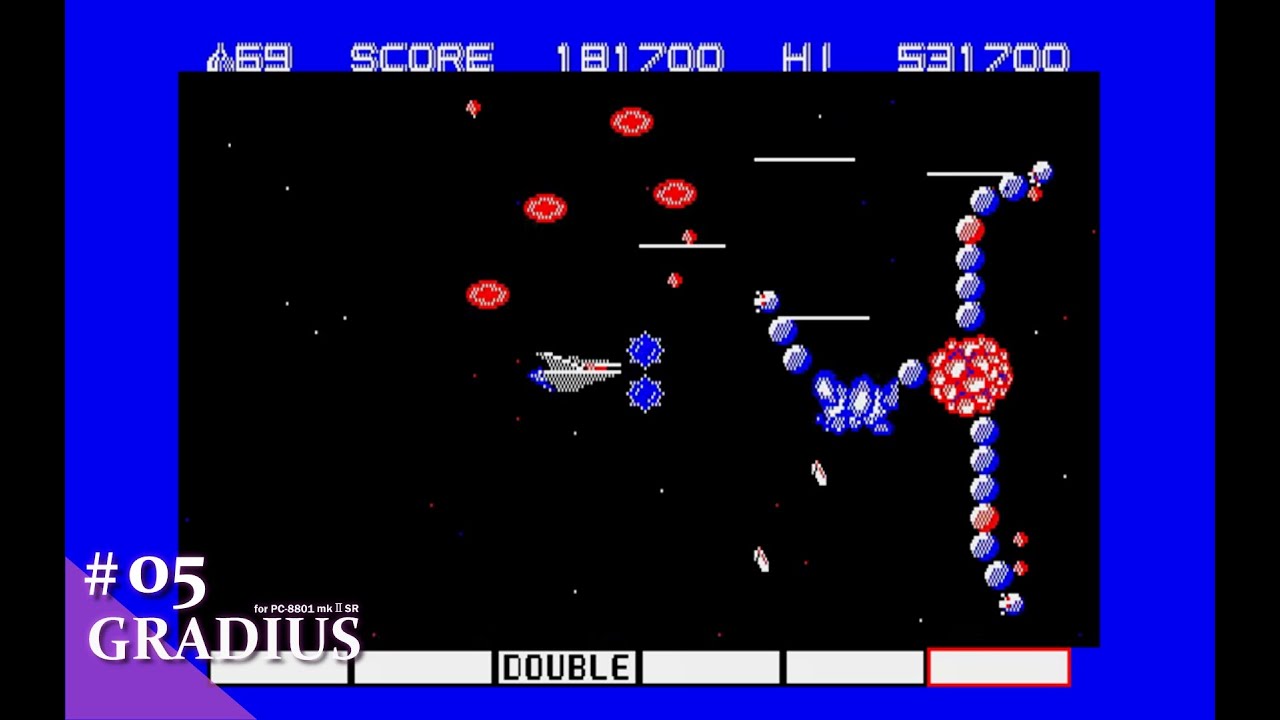 【Play】PC-8801 GRADIUS（グラディウス）#05 レトロゲーム - YouTube