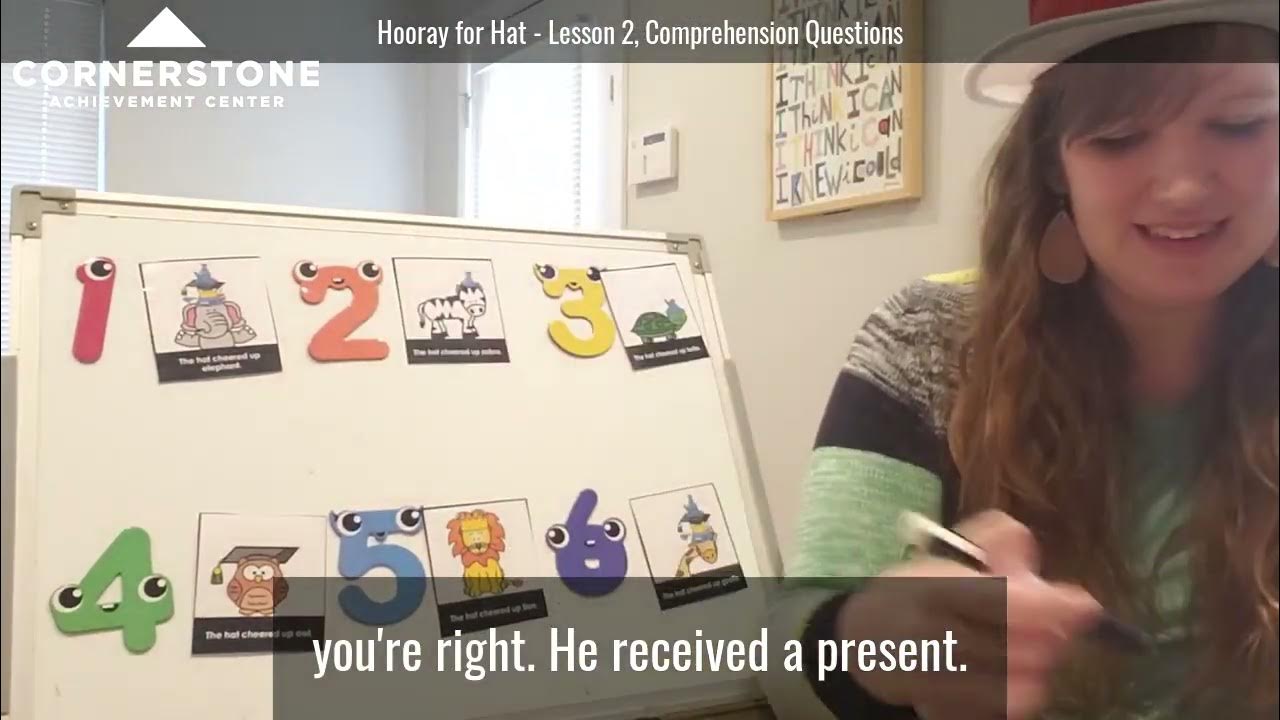 hooray for hat lesson 2, comprehension questions captioned by zubtitle ...