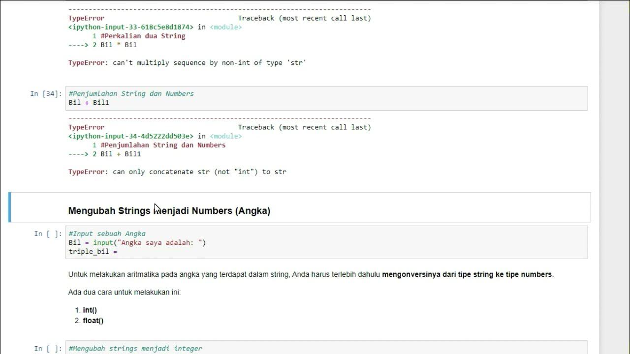 Tutorial Python untuk Data Analysis dan Data Science - Part 6 || Manipulasi Strings dengan ...