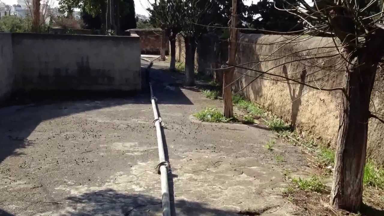 Άντληση Σκυροδέματος με δίκτυο Α΄ Κοιμητήριο Αθηνών - YouTube