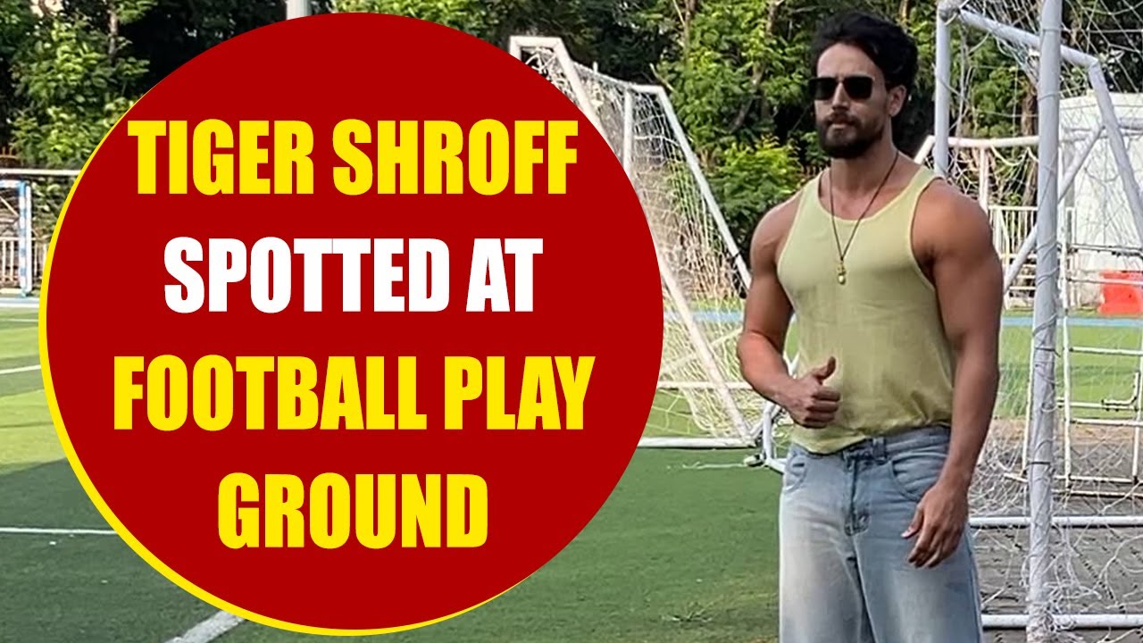 Tiger Shroff Spotted At Football Play Ground - YouTube