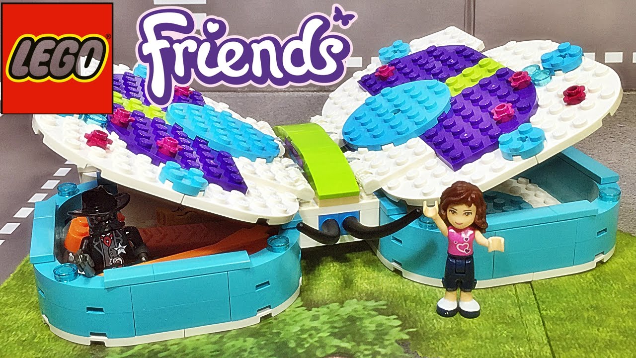 레고 프렌즈 나비 정리함 40156 블럭 보관함 조립 리뷰 Lego Friends Butterfly Organizer - YouTube