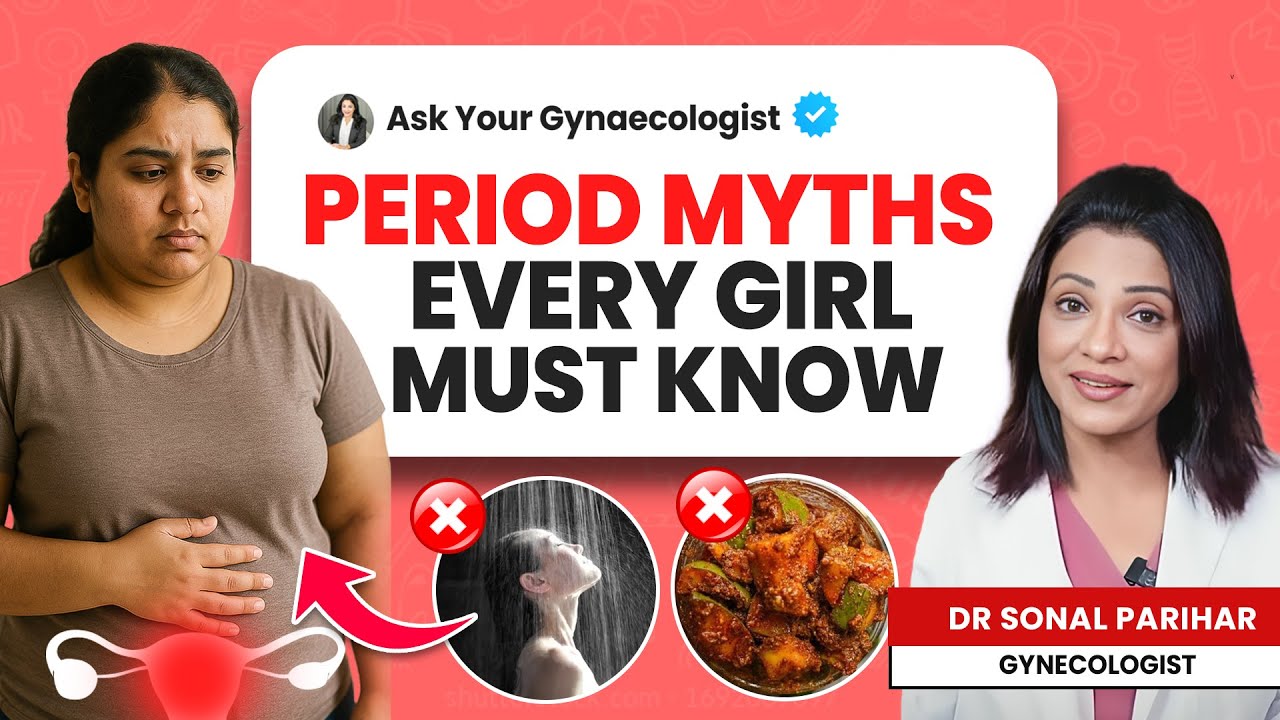 PERIOD MYTHS Every Girl Must Know | Period Truth vs Myths | अवधि से ...
