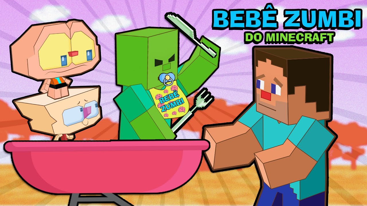 Mongo e Drongo em MINECRAFT e o Bebê do STEVE! 👶 Final CERTO! 👀 - YouTube