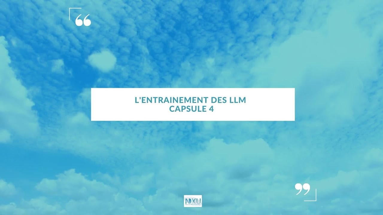 L'entrainement des LLM - Capsule 4 - YouTube