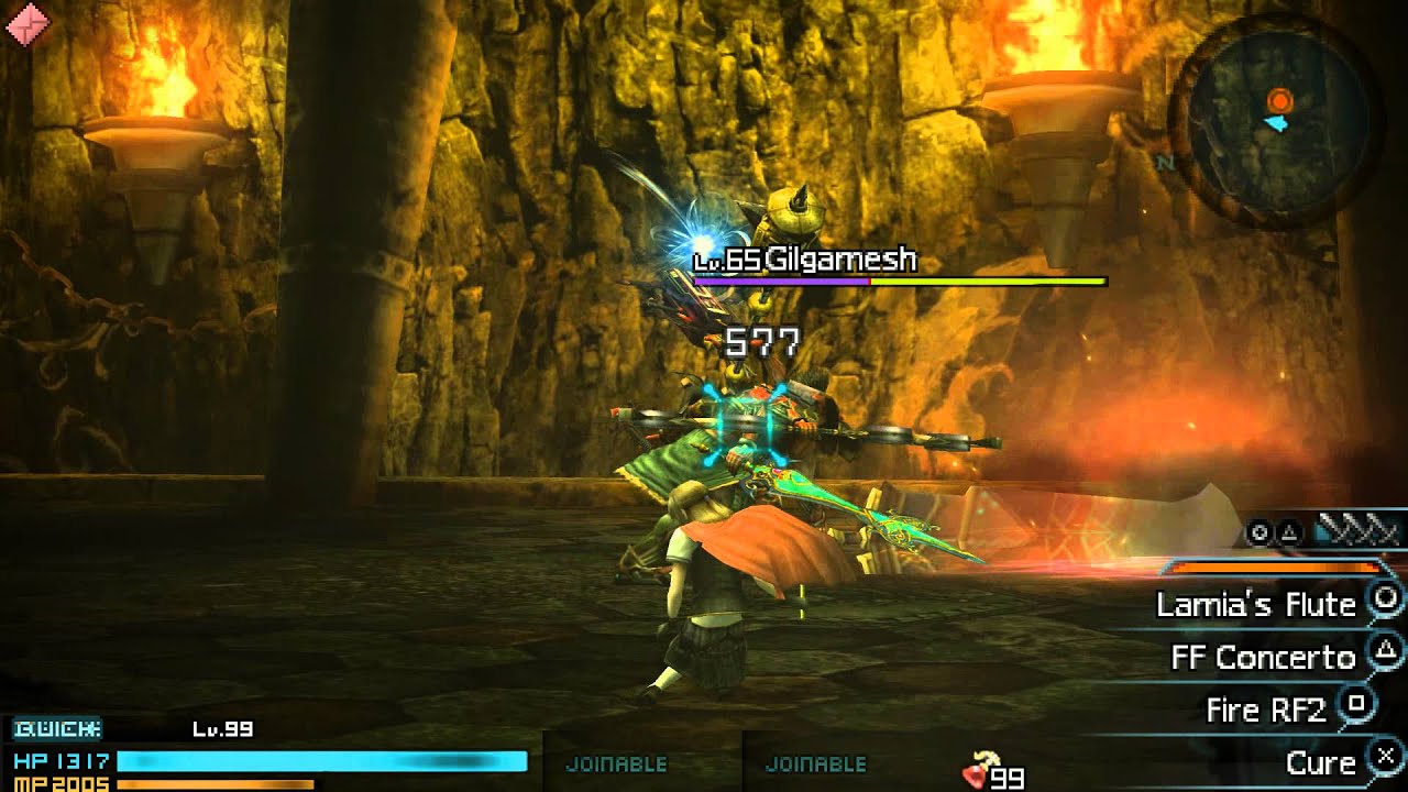 FF Type-0: 8 Armed Gilgamesh vs Deuce - YouTube