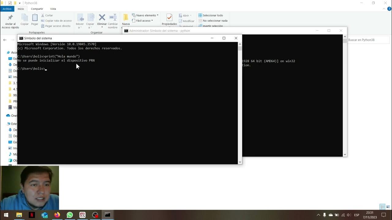 Python Modos de Funcionamiento Interactivo o Script a través de Interprete - YouTube