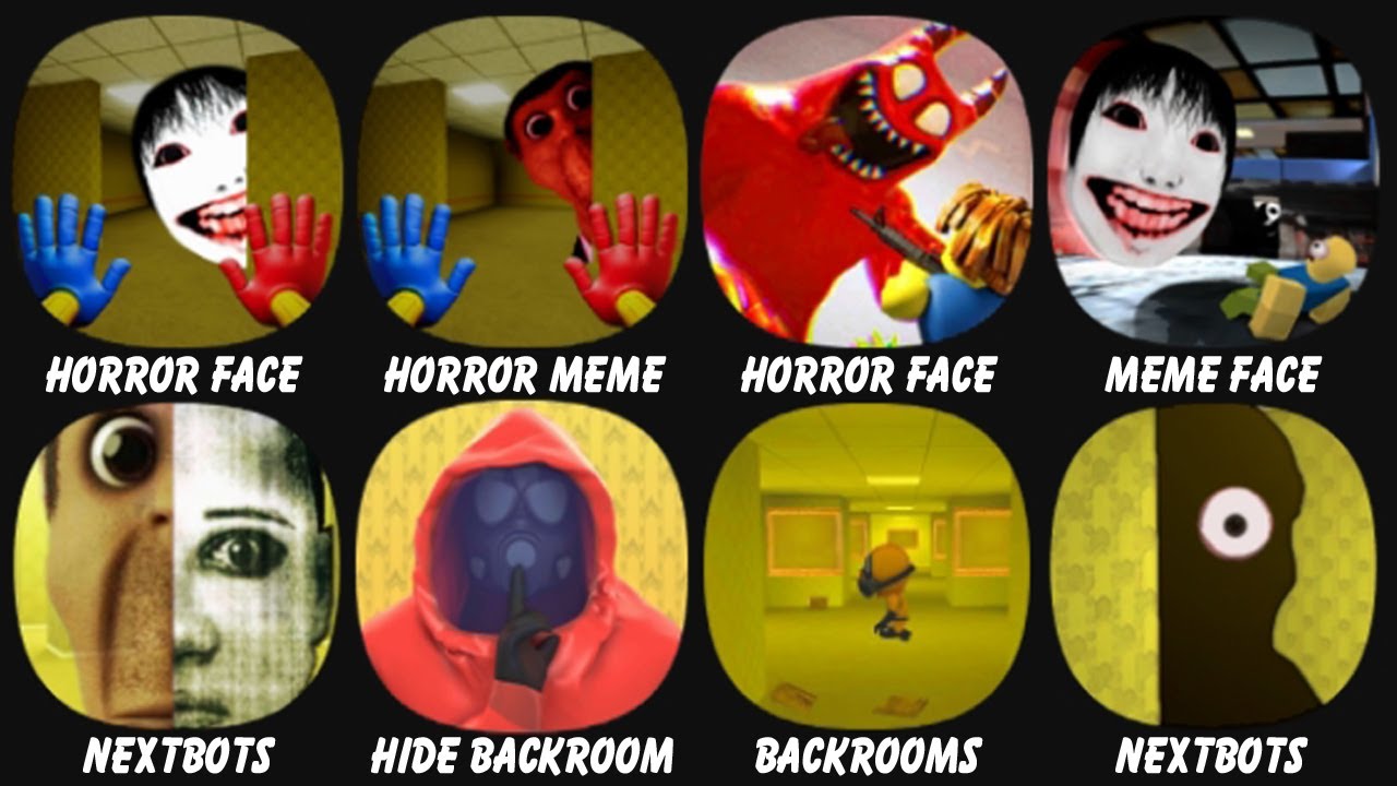 Horror Face Chasing Time, Horror Meme: Halloween Chasing, Horror Face ...