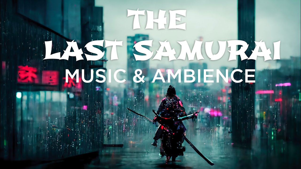 Samurai Walking Defeated In Metropolitan Rain | Japanese Ambient Sound ...