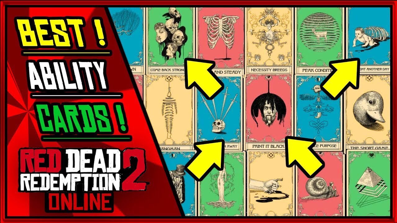All ABILITY CARD TYPES RED DEAD ONLINE! RDR2 Online Ability Cards Red ...