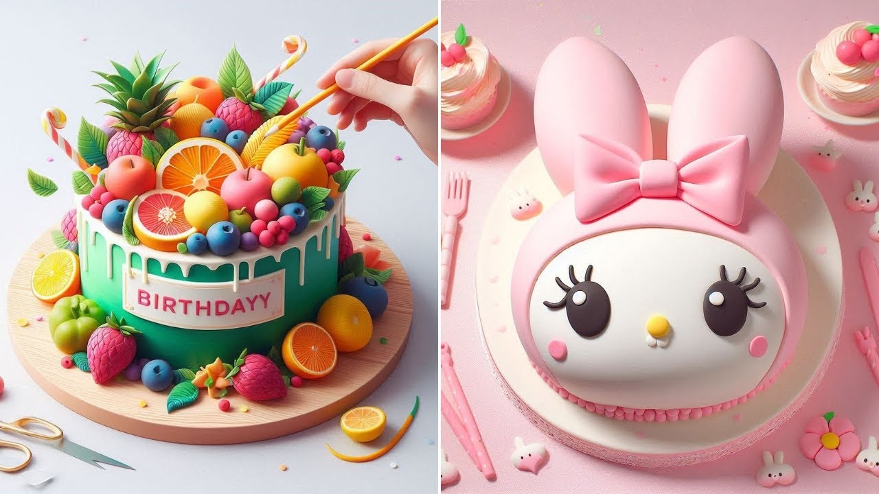 DIY My Melody Birthday Cake - Easy & Adorable Recipe! #cake # ...