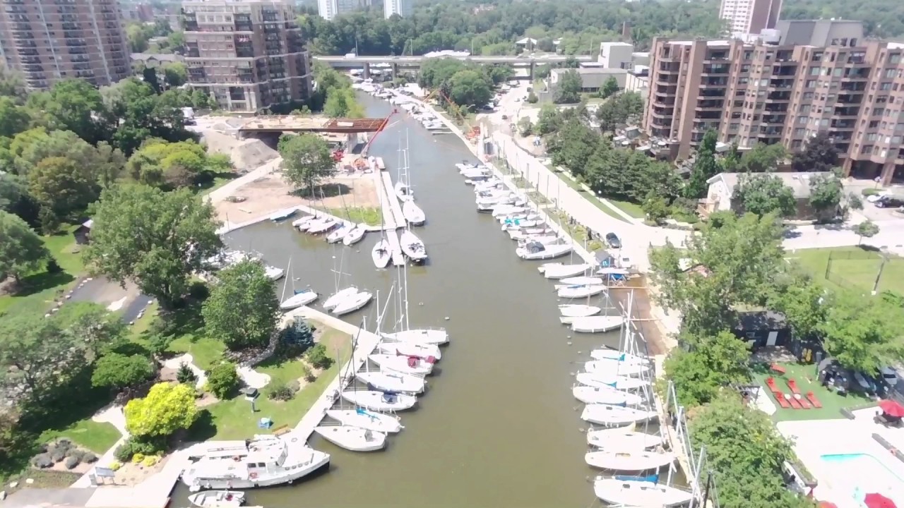 Oakville Harbour via Drone - YouTube